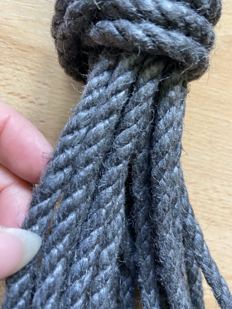 Grey Hempex rope 6mm – choose your length (synthetic hemp) – Bondatrix